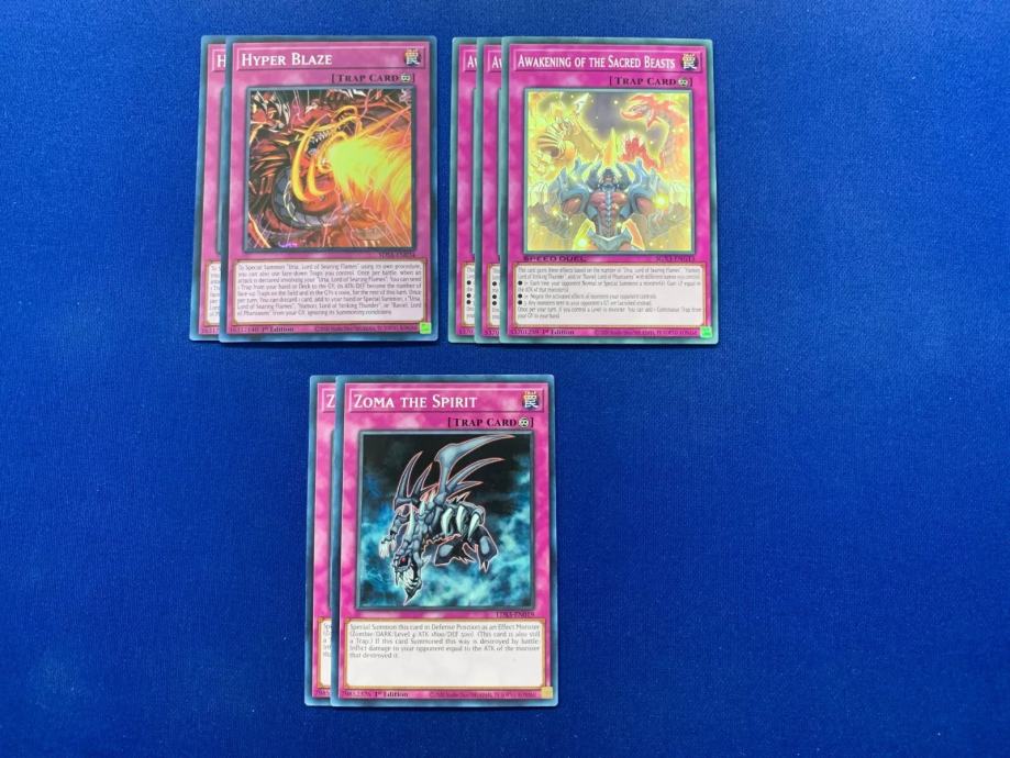 Yugioh karte Sacred Beast Uria,Hamon,Raviel Deck