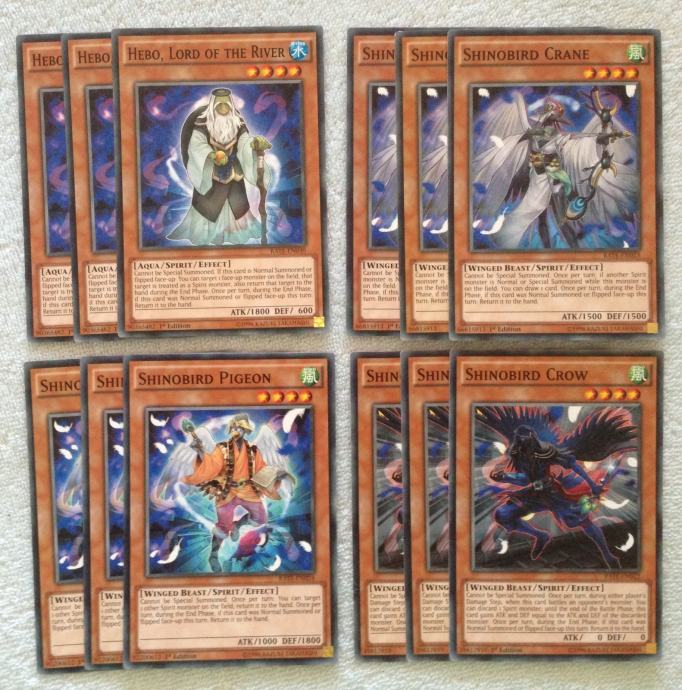 Yugioh TCG: Shinobird deck core