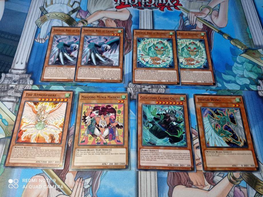 Yugioh Winged Beast Wind Simorgh Mai Valentine Complete Deck 44 Cards