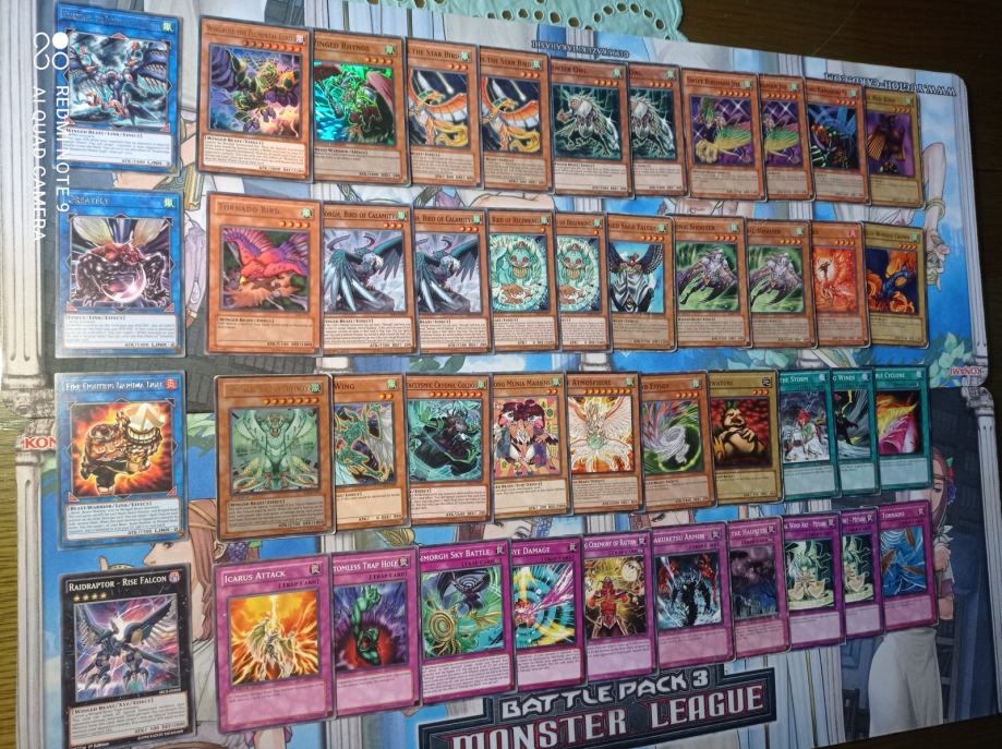 Yugioh Winged Beast Wind Simorgh Mai Valentine Complete Deck 44 Cards