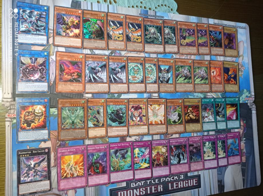 Yugioh Winged Beast Wind Simorgh Mai Valentine Complete Deck 44 Cards