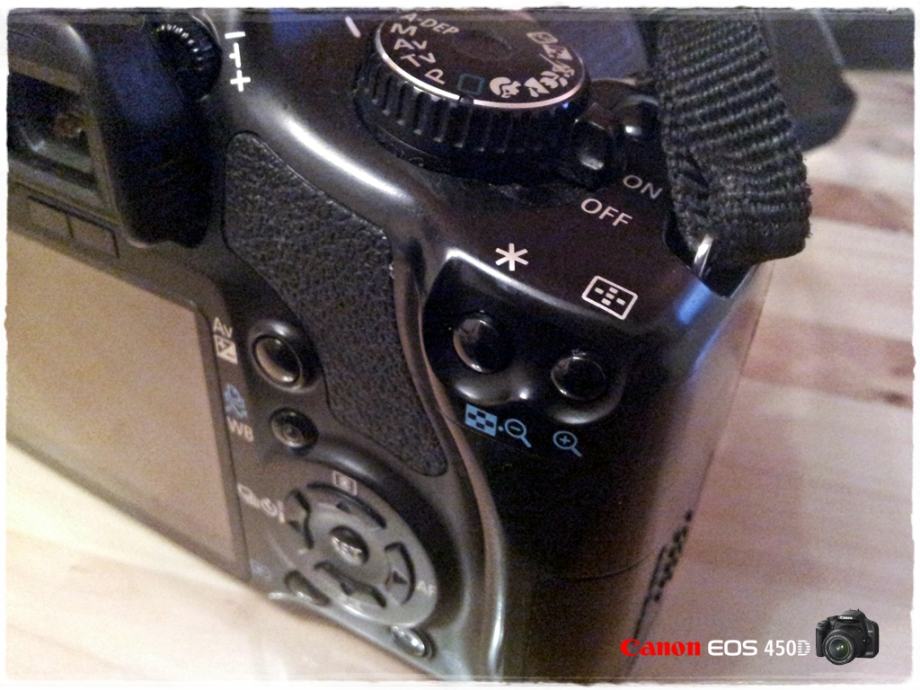 Canon 450d + 18-55 EFS + battery grip + torba + stativ
