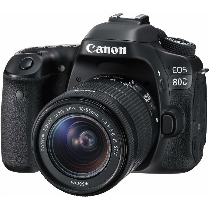 Canon EOS 80D 18-55 IS STM DSLR Camera with EF-S 18-55mm f/3,5-5,6