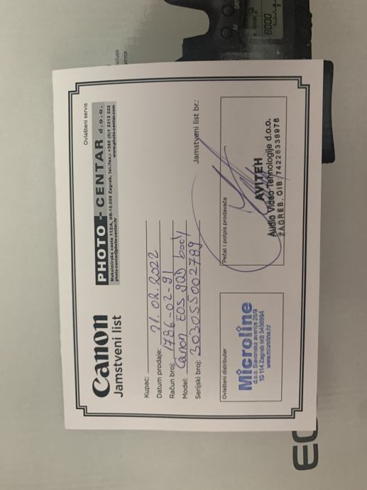 Canon EOS 90D pod garancijom