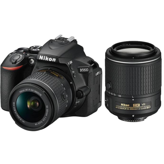 Nikon DSLR D5600 KIT AF-P 18-55mm + AF-S 55-200 VR II