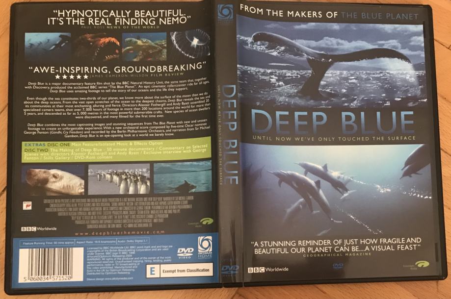 2x DVD-a iz 2004./ BBC Worldwide: Deep Blue - 90 min / nema HR titlova