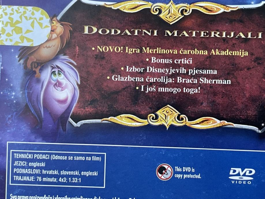 68.Disney klasik iz 1963.na DVD-u Mač u kamenu =The Sword in the Stone