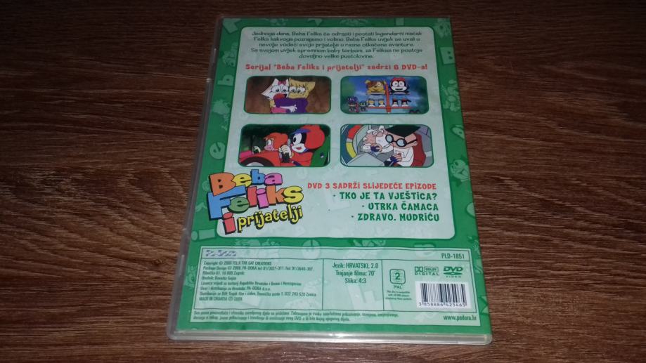Beba feliks i prijatelji DVD 3 (3 epizode) - 2008. godina