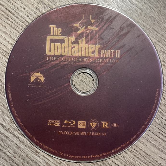 Blu-Ray Kum 2 = THE GODFATHER: PART II (1974.)Al Pacino Robert De Niro