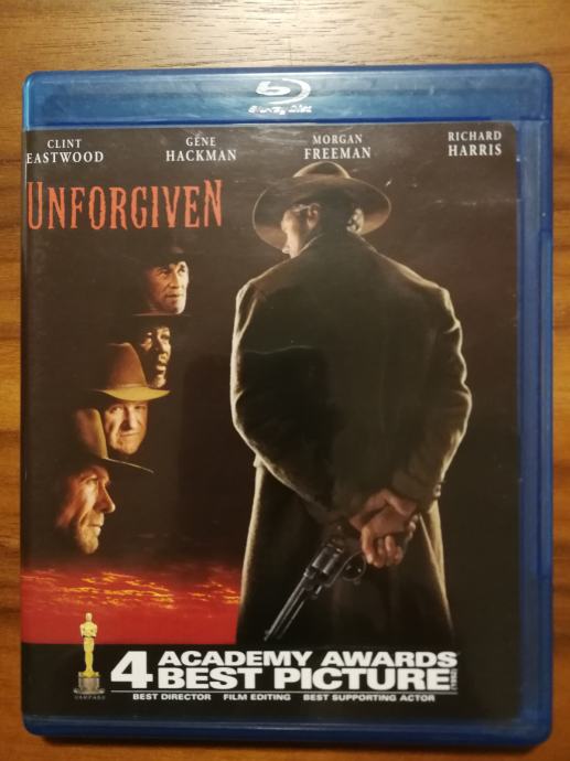 blu ray UNFORGIVEN (Nepomirljivi) Eastwood, Hackman, Freeman, Harris