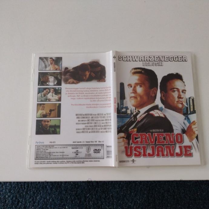 CRVENO USIJANJE RED HEAT SCHWARZENEGGER BELUSHI FILM WALTERA HILLA DVD