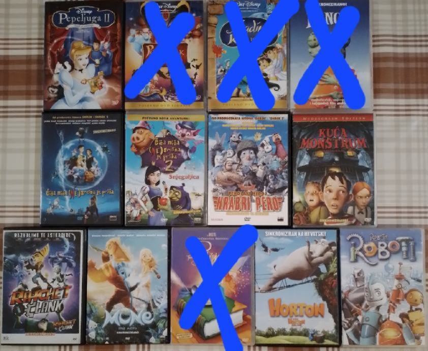 DISNEY/PIXAR/DREAMWORKS/SONY,DVD,CRTANI FILMOVI...