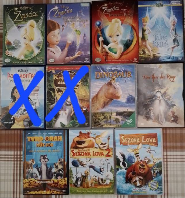 DISNEY/PIXAR/DREAMWORKS/SONY,DVD,CRTANI FILMOVI...