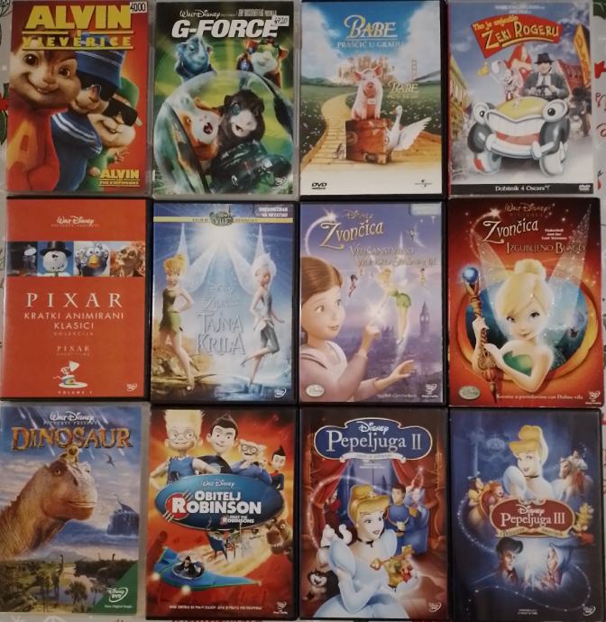 DISNEY/PIXAR/DREAMWORKS/SONY,DVD,CRTANI FILMOVI...