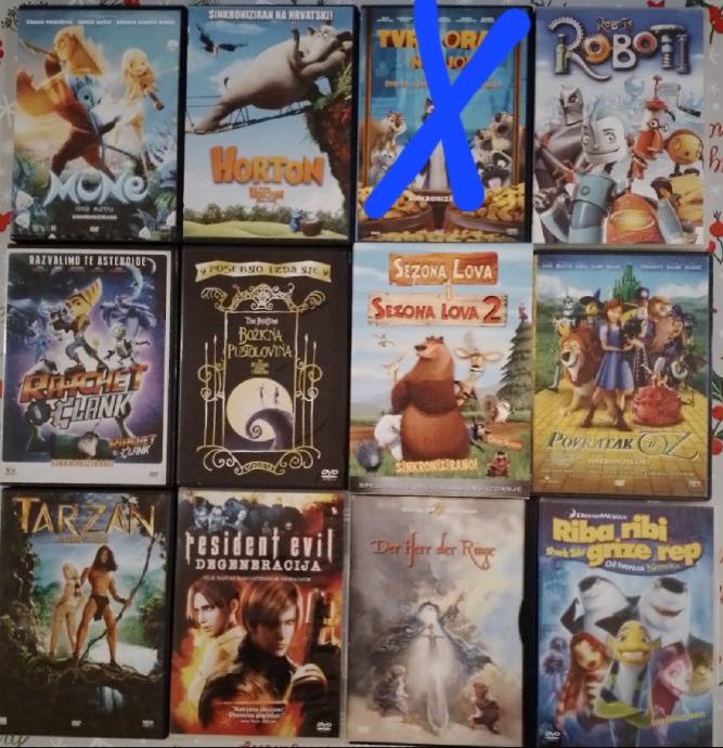DISNEY/PIXAR/DREAMWORKS/SONY,DVD,CRTANI FILMOVI...