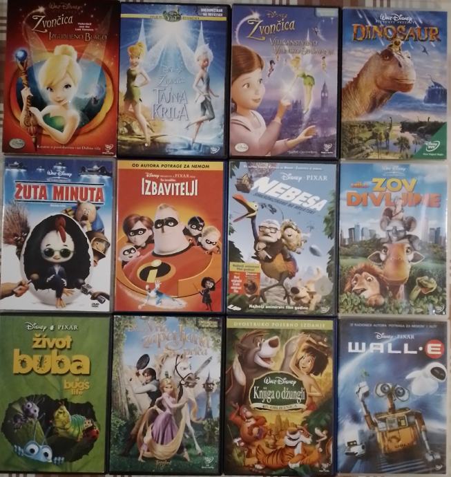 DISNEY/PIXAR/DREAMWORKS/SONY,DVD,CRTANI FILMOVI...