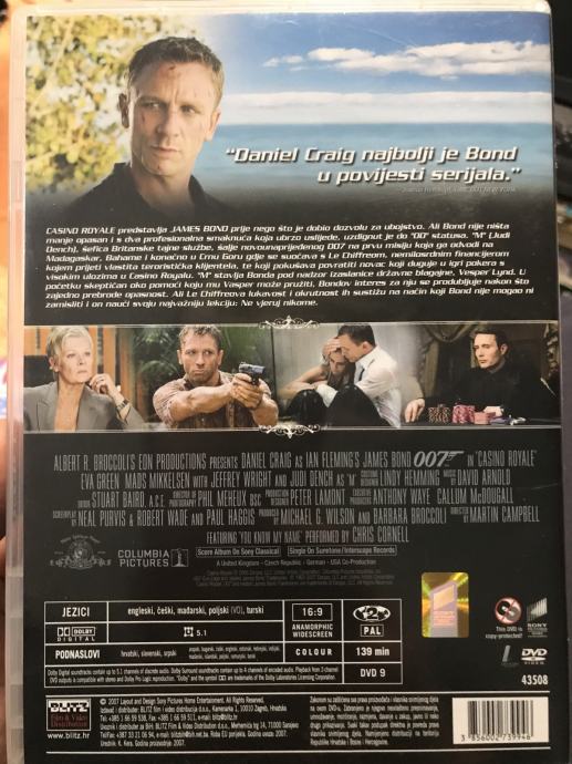 21. James Bond 007 DVD Casino Royale (2006.) Daniel Craig