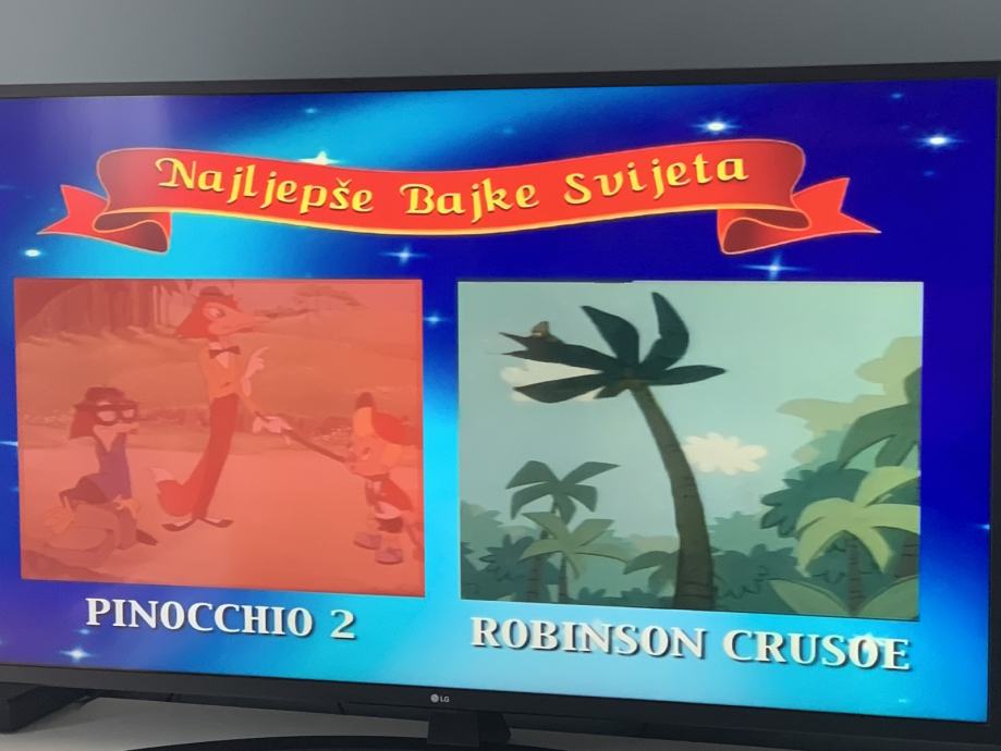 DVD s 2 animirana filma: Pinokio 2 + Robinson Crusoe
