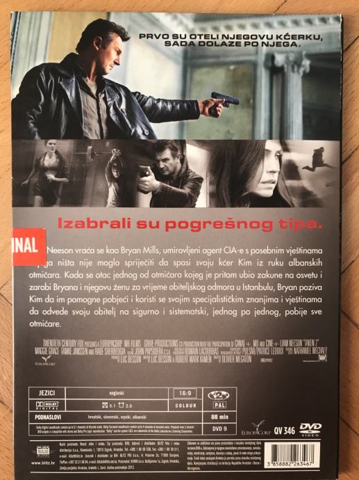 DVD 96 sati: Istanbul= Taken 2 |Luc Besson Liam Neeson Rade Šerbedžija