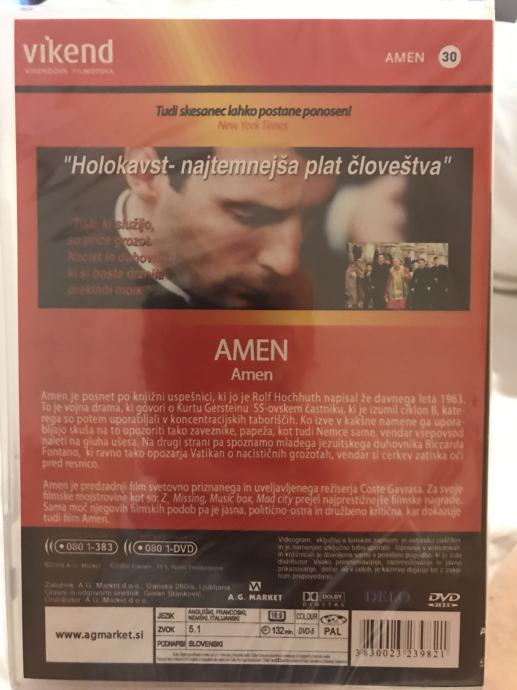 DVD / Amen (2002.) / 40,08 kn / Pula