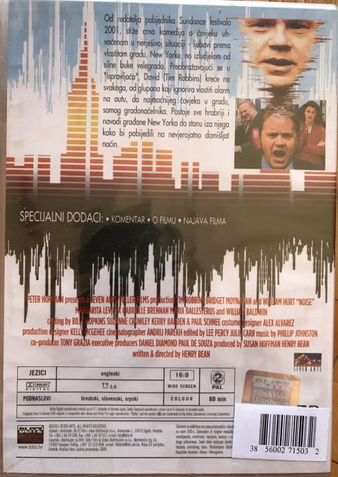 novi neraspakirani DVD / Buka = Noise (2007.) / 30,08 kn / Pula