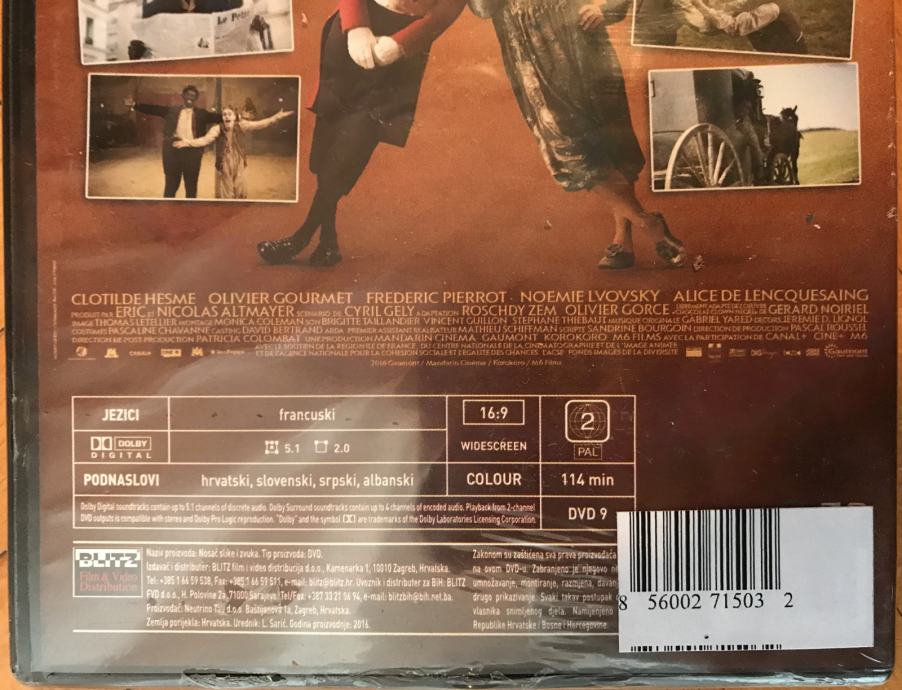 novi neraspakirani DVD / Čokolada = Chocolat (2016.) / Pula