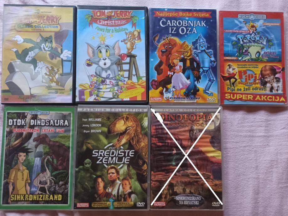 DVD crtići (crtani animirani sinhronizirani filmovi); filmovi i serije