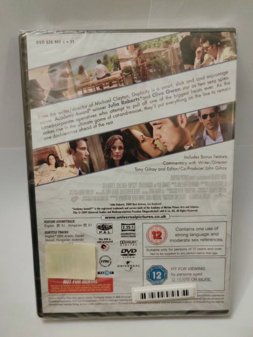DVD NOVO! - Duplicity