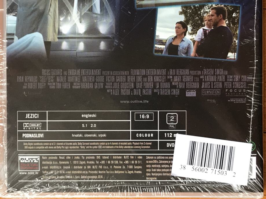 novi neraspakirani DVD / Izvan/sebe = Self/less (2015.) / 30 kn / Pula