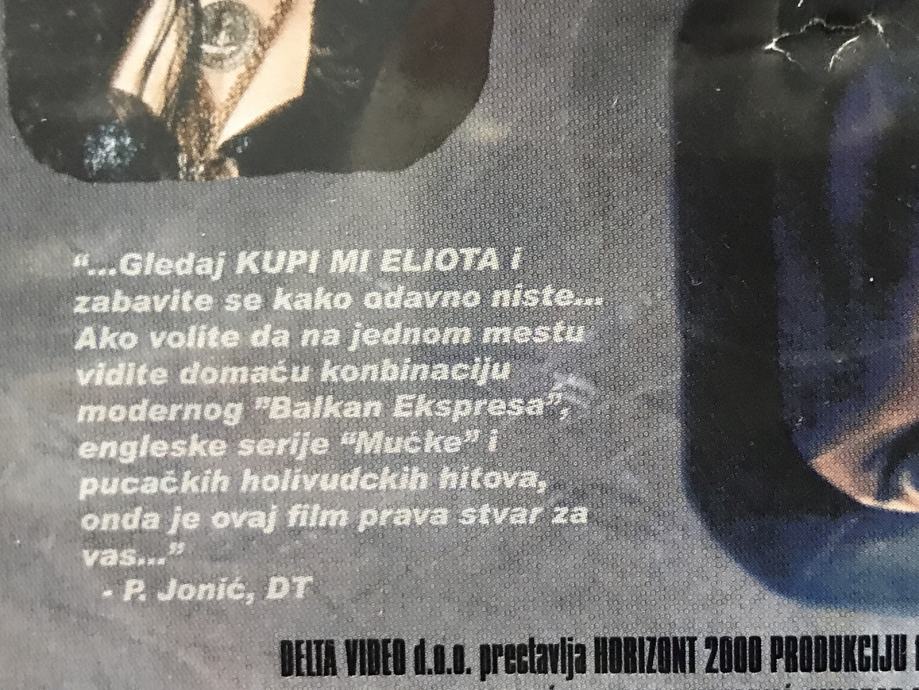 DVD Kupi mi Eliota (1998.) Nikola Kojo , Dragan Bjelogrlić
