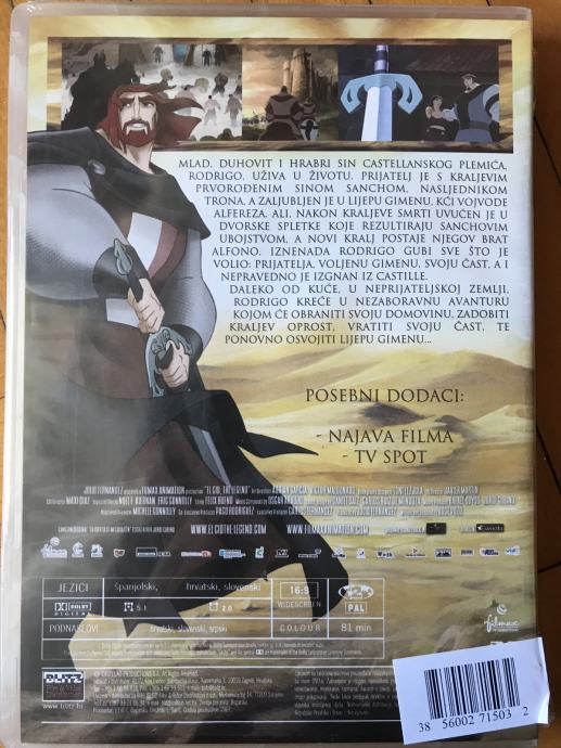 DVD Legenda o El Cidu = El Cid: The Legend (2003.)