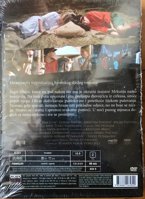 DVD Šegrt Hlapić (2013.)Ekranizacija poznatog hrvatskog dječjeg romana