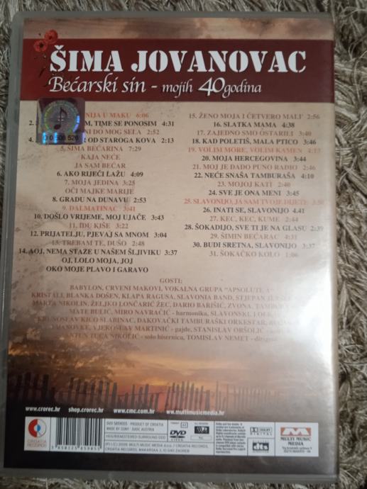 DVD - Šima Jovanovac - Bečarski sin