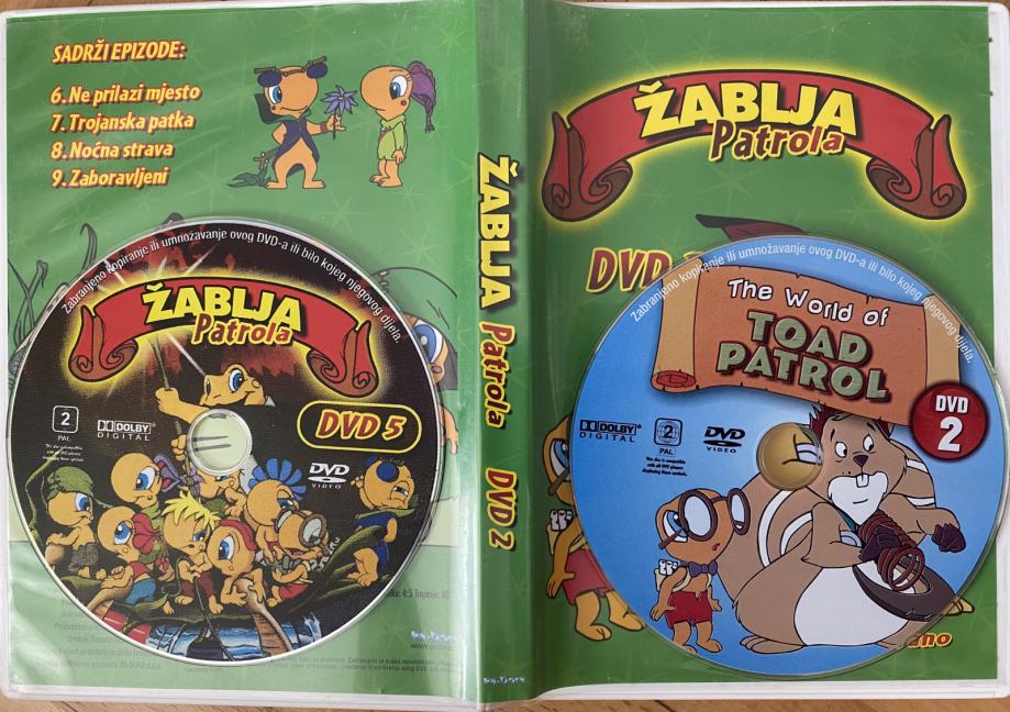 2x DVDa iz 2009. Mali Žapčići Žablja patrola = Toad Patrol (1985.)
