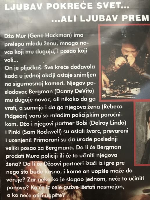 DVD Pljačka = Zlatna groznica = Heist (2001.)Danny DeVito Gene Hackman