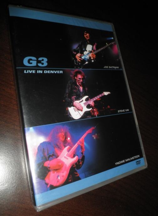 G3 Live In Denver- Joe Satriani & Steve Vai & Yngwie Malmsteen ‎– dvd