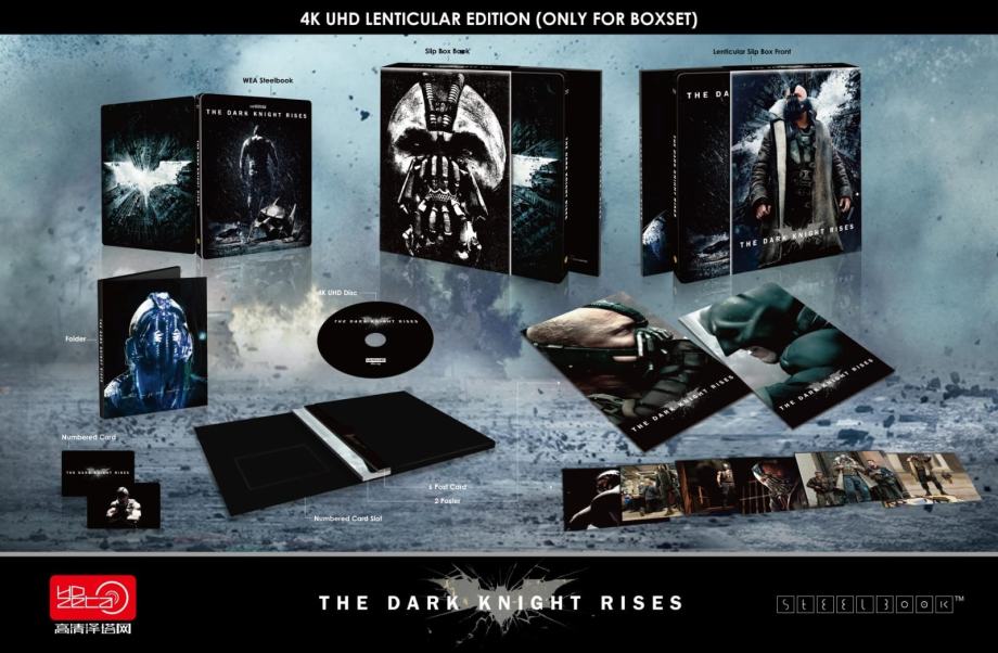 Hdzeta Dark Knight Trilogy 4K UHD Steelbook Blu Ray One Click