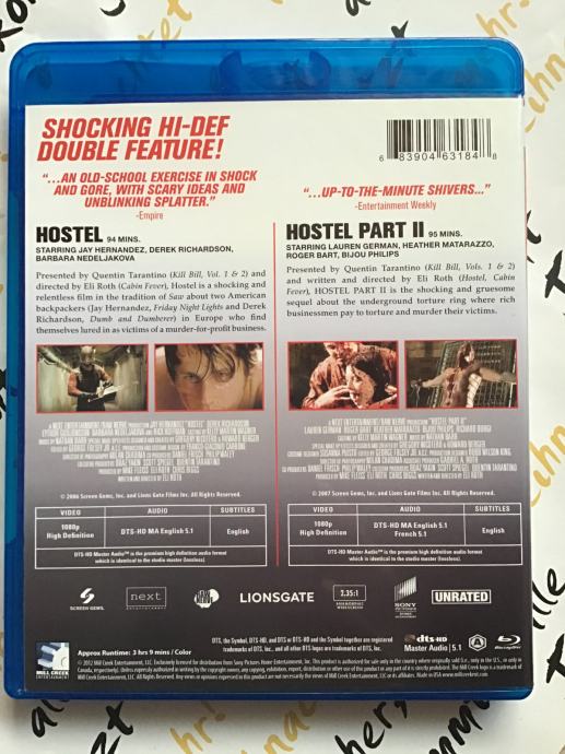 Hostel 1 i 2 - blu-ray