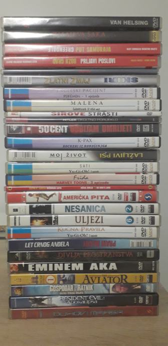 Kolekcija originalnih DVD-a, preko 140 naslova