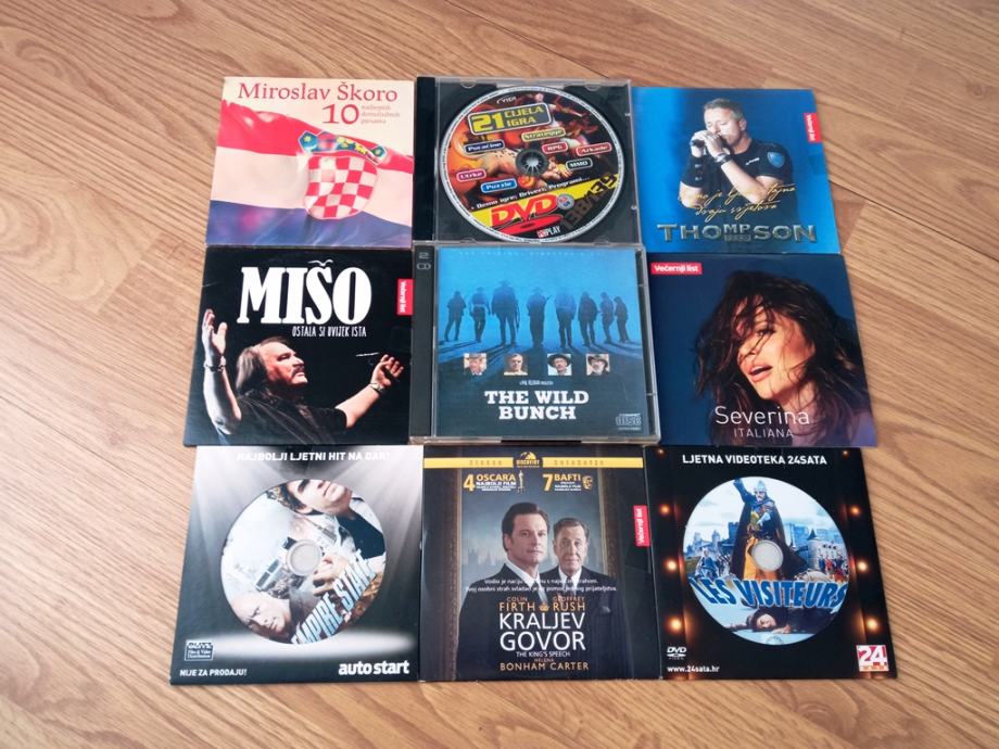 Komplet novih CD-a i DVD-a