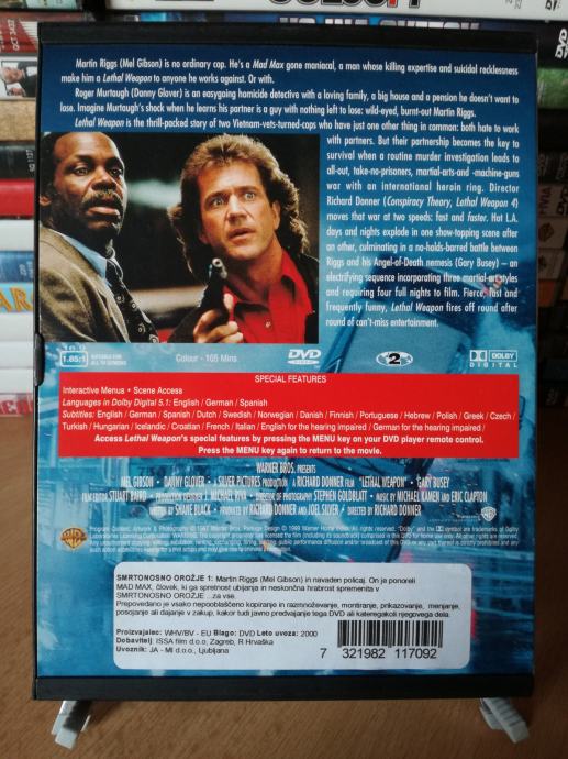 Lethal Weapon (1987) Directors cut / Hrvatski titlovi Lethal Weapon (1987) Directors cut / Hrvatski titlovi