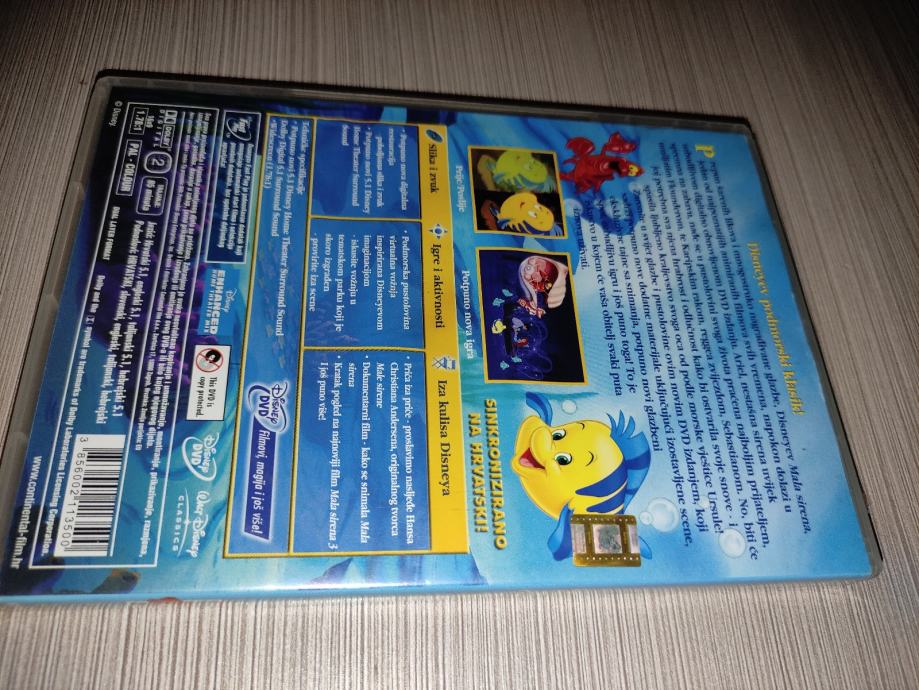 Mala Sirena Disney dvd