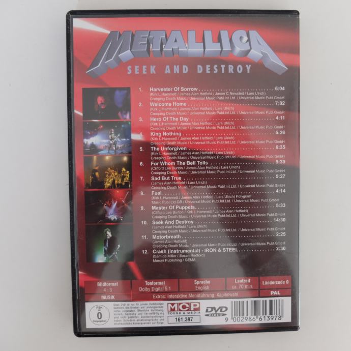 Metallica – Seek & Destroy, DVD