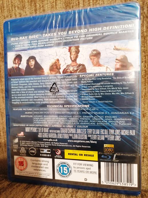 Monty Pythons Life of Brian (Brianov život) Blu Ray HRVATSKI TITLOVI