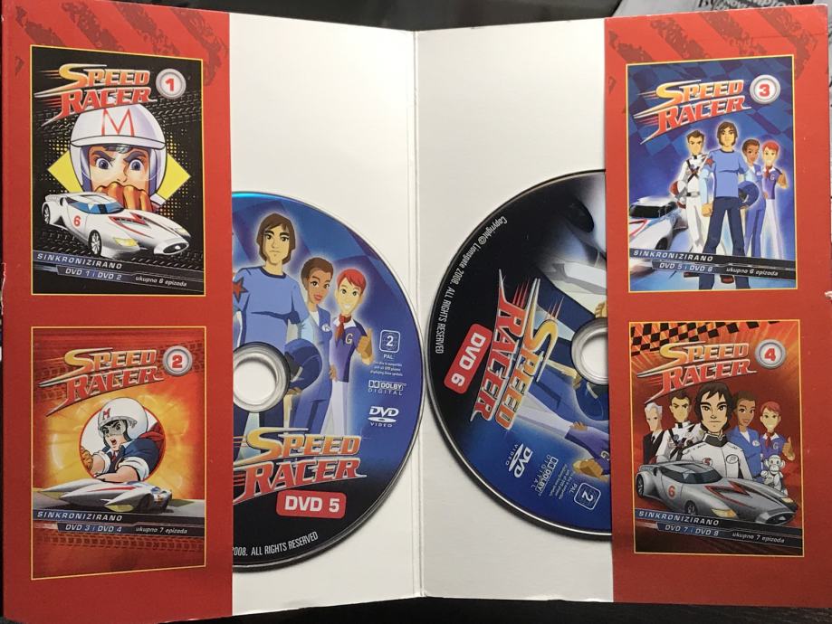 8 novih neraspakiranih DVD-a Speed Racer (2008.)/DVD-ovi iz 2014./Pula