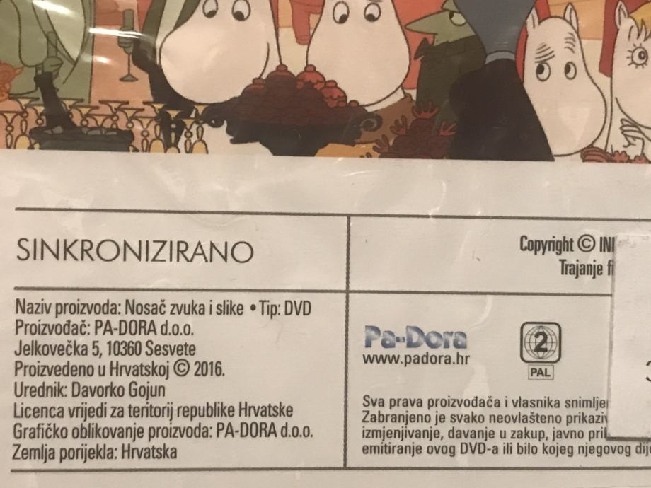 novi neraspakirani DVD / Mumini na Azurnoj obali (2014.) / Pula