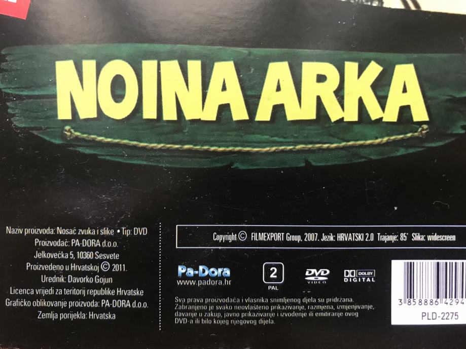 novi neraspakirani DVD / Noina Arka = Noahs Ark (2007.)/43,09kn/ Pula