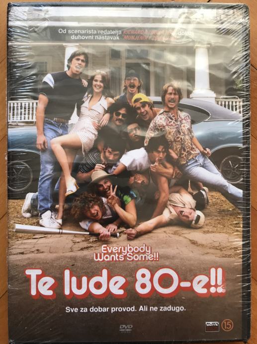 novi i neraspakirani DVD Te lude 80-e = Everybody Wants Some (2016.)PU