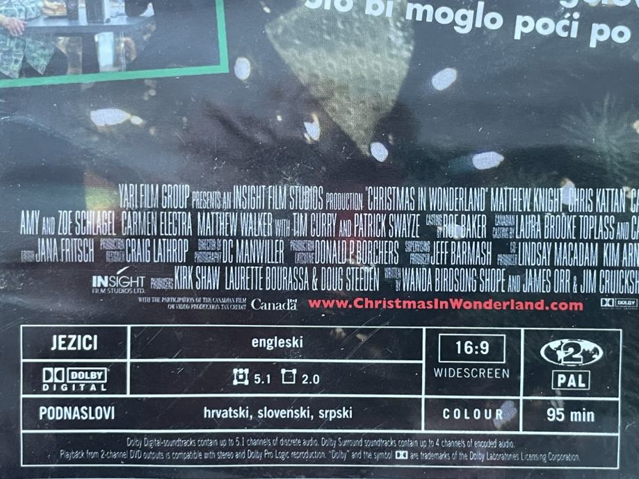 P. Swayze C.Electra DVD Božić u zemlji čudesa= Christmas in Wonderland