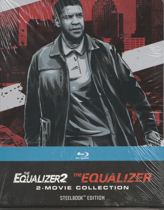 Pravednik 1-2 (Denzel Washington) Blu-Ray Steelbook Hrvatski titl Novo